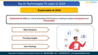 Top 12 AI Technologies To Learn 2024 | Top AI Technologies in 2024 | AI ...