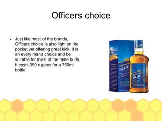 Top alcohol brands in india | PPTX