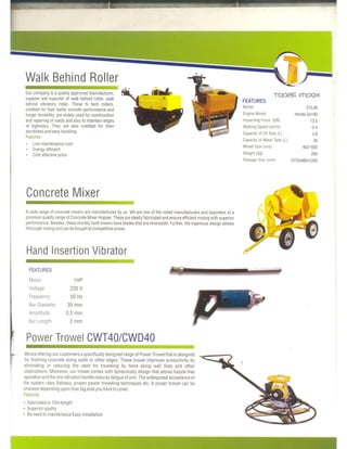 Topall Impex, Delhi, Construction Equipment | PDF