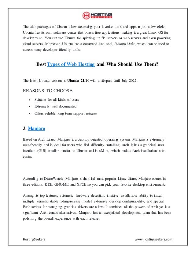 Top Alternatives To Centos Linux Server Distributions For Programmers 2022 Edition Pdf