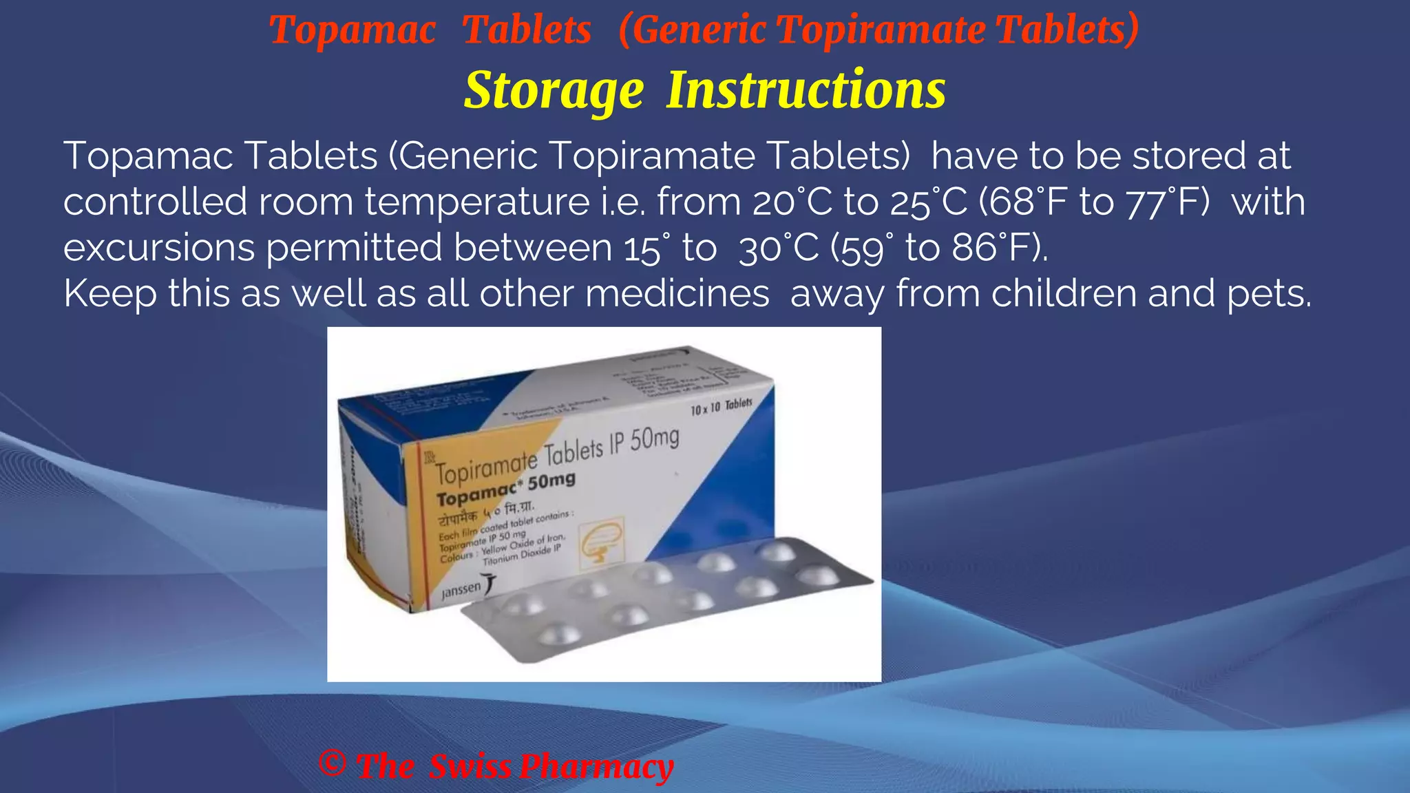 Topamac Tablets (Generic Topiramate Tablets) | PPT