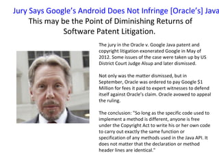 Top android stories of 2012 | PPT