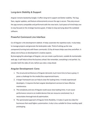 Essential Angular Development Features that Benefit Businesses | PDF