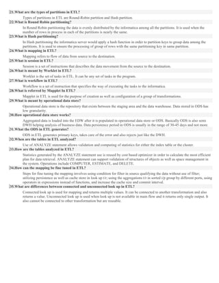 Top answers to etl interview questions | PDF