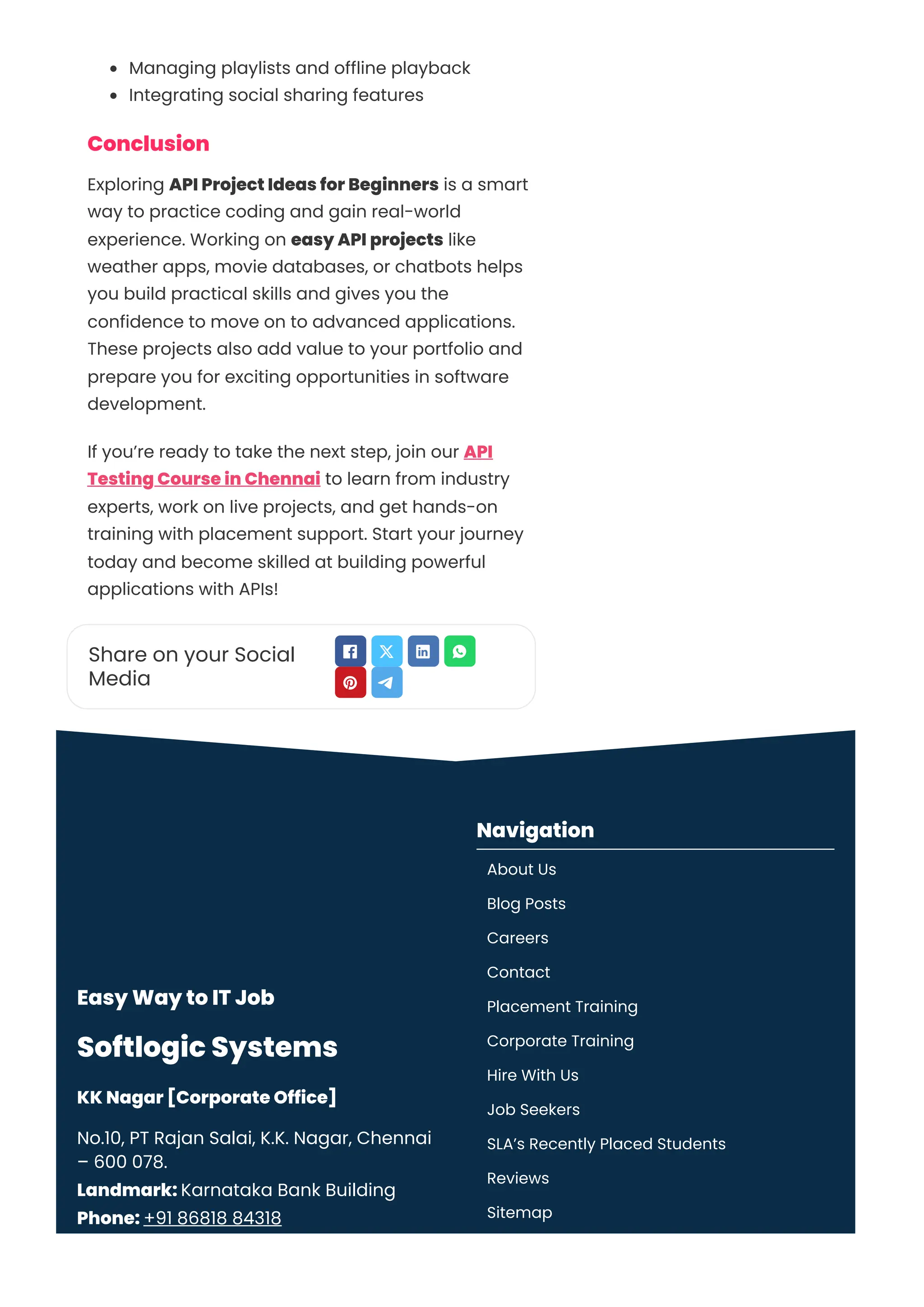 Top API Project Ideas for Freshers and Students | PDF