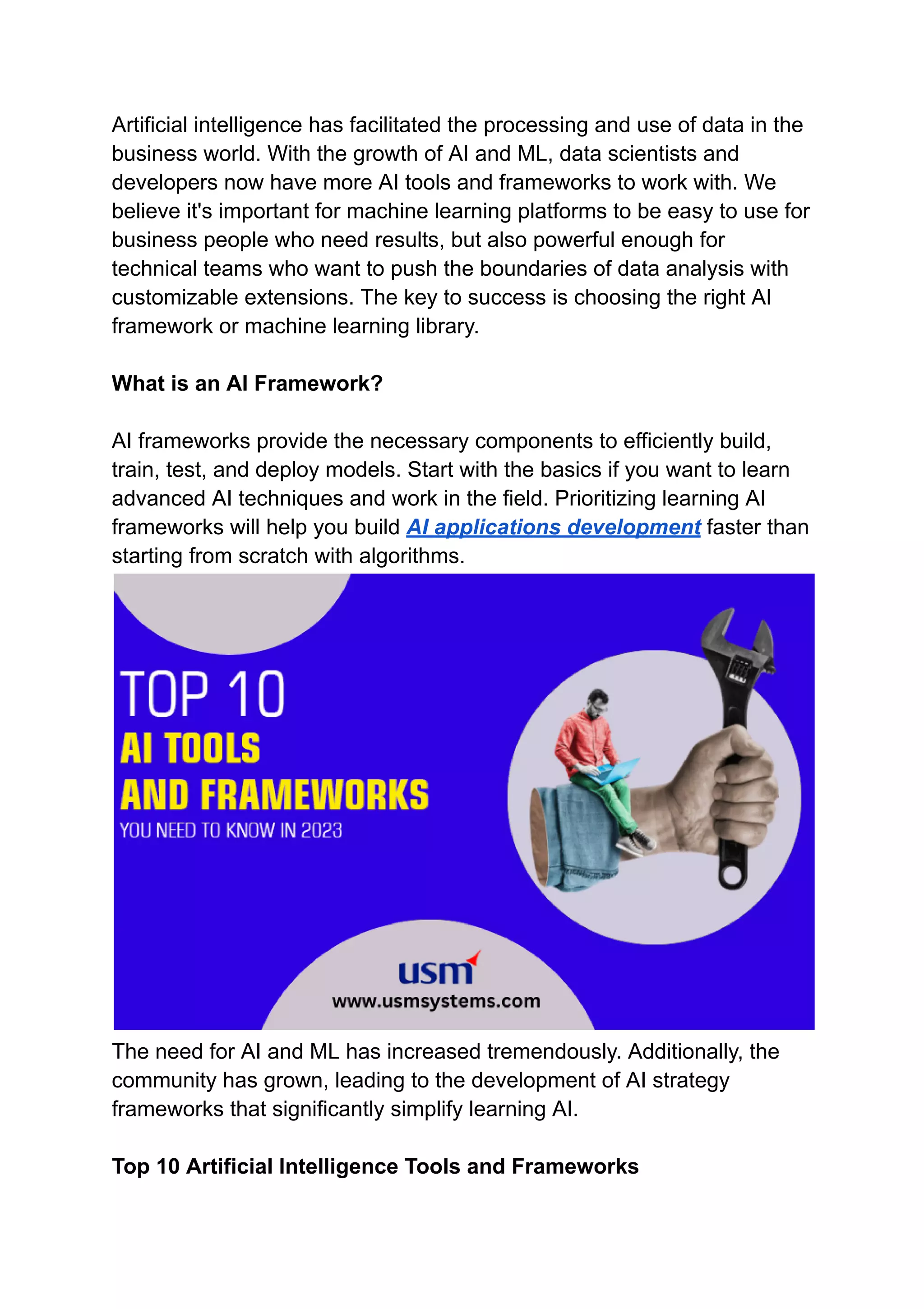 Top Artificial Intelligence Tools & Frameworks in 2023.pdf
