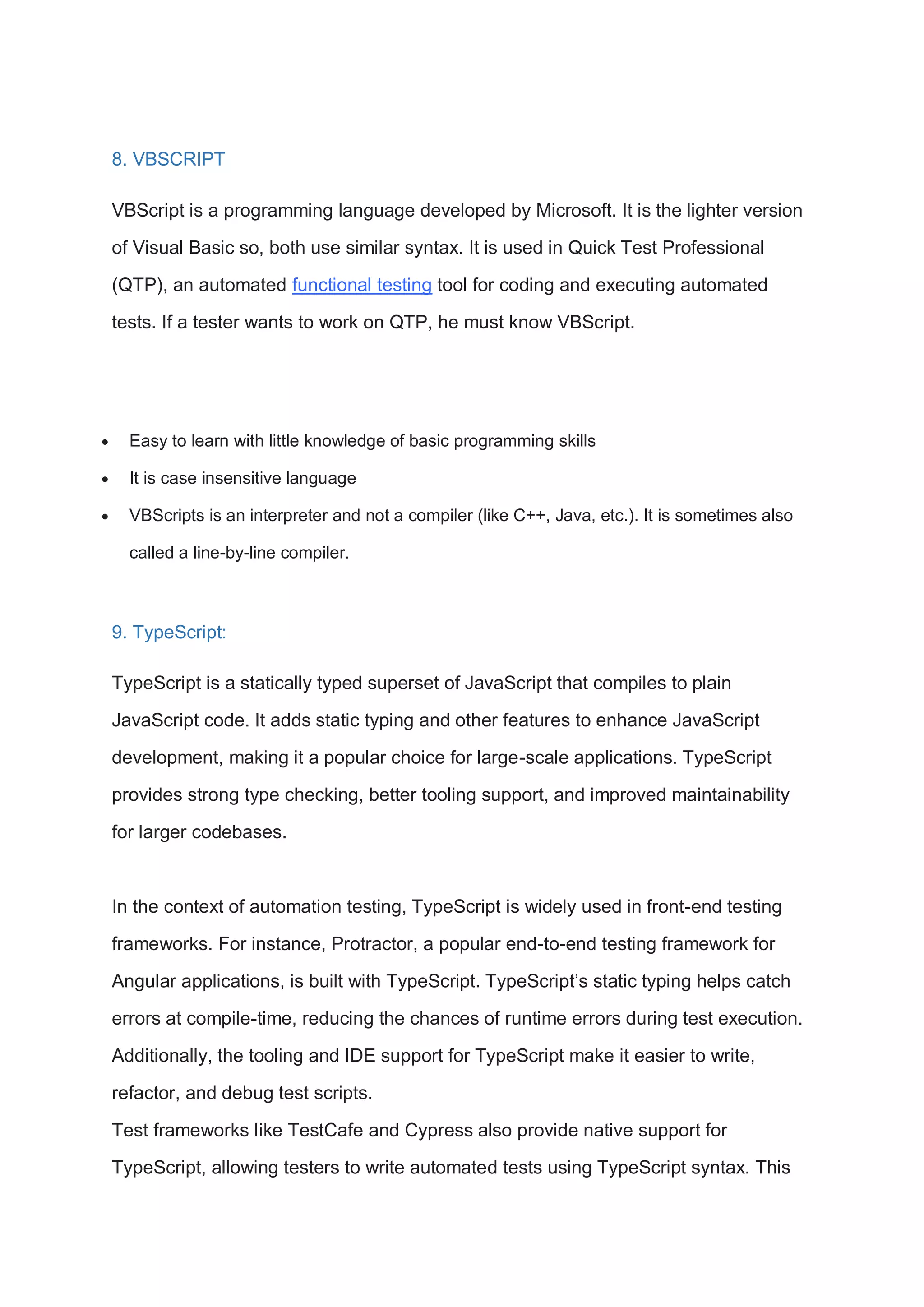 Top Automation Programming Languages of 2023.pdf | Web Development | Internet