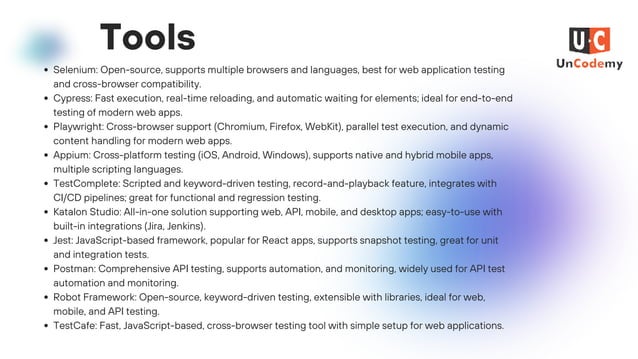 Top Automation Testing Tools For 2025 Pdf
