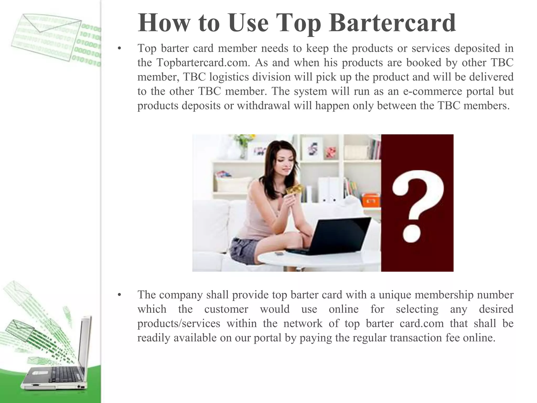 Top bartercard | PPTX