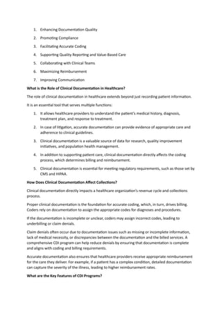 Top Benefits of Implementing a Clinical Documentation Improvement (CDI ...