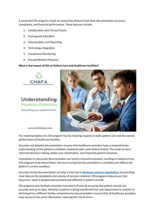 Top Benefits of Implementing a Clinical Documentation Improvement (CDI) Program | PDF