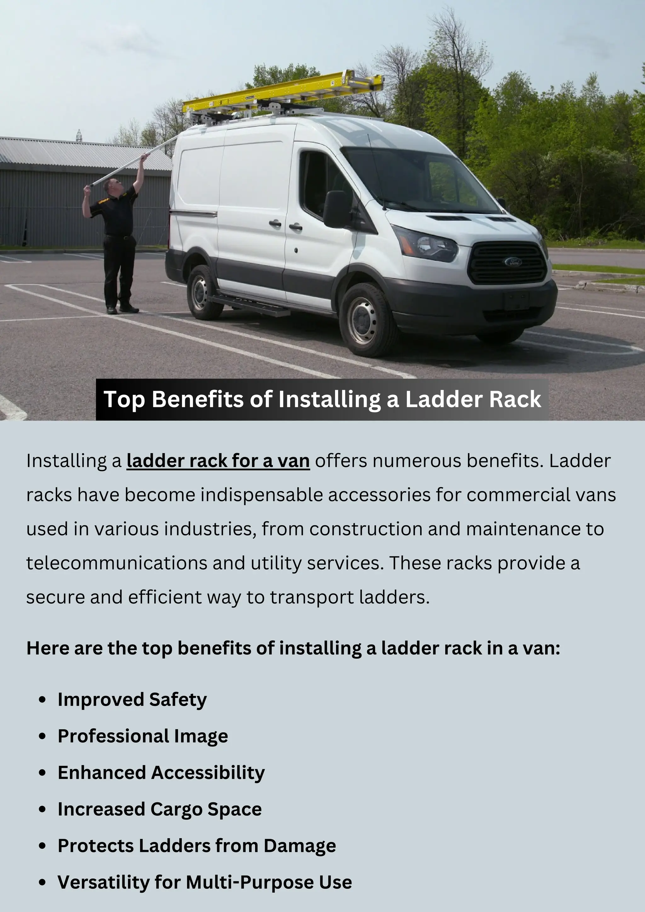 Top Benefits of Installing a Ladder Rack. | PDF