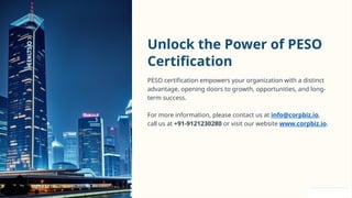 Top Benefits of Securing PESO Certification for Your Organisation ...