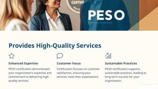 Top Benefits of Securing PESO Certification for Your Organisation ...