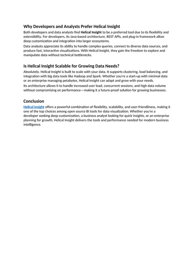 Top Benefits of Using Helical Insight for Open Source Data ...