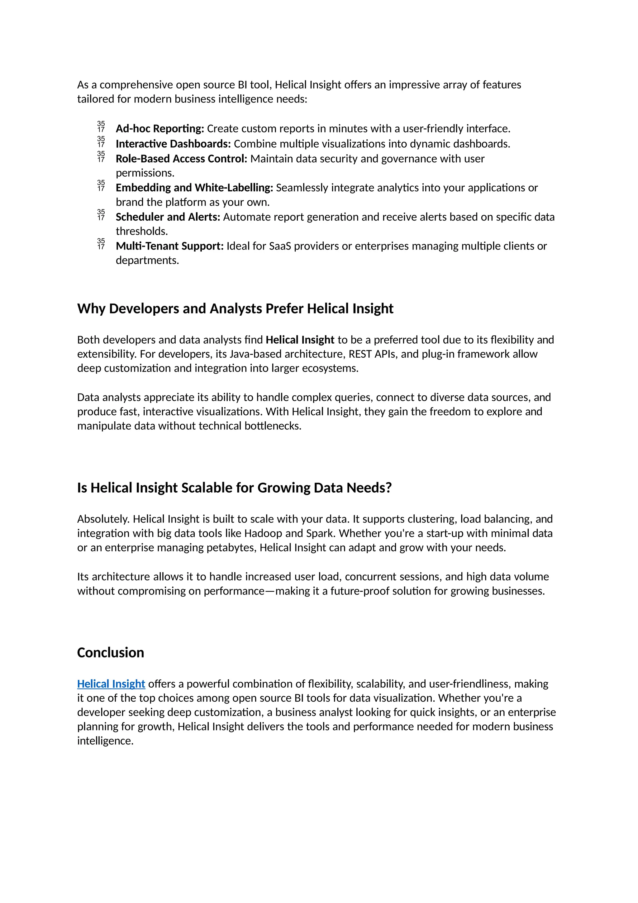 Top Benefits of Using Helical Insight for Open Source Data ...