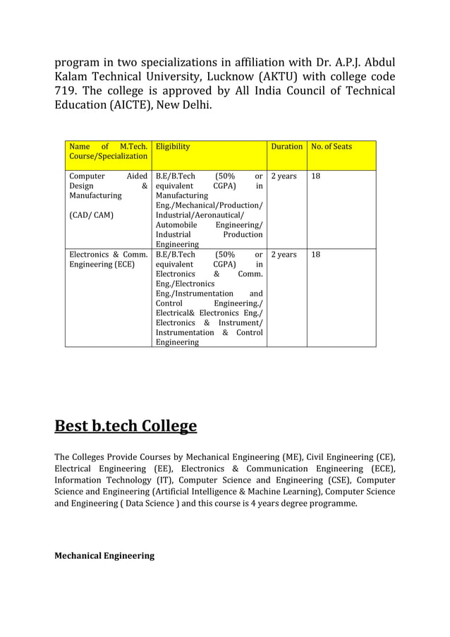 Top Best Engineering College in kanpur - Axis Colleges | PDF