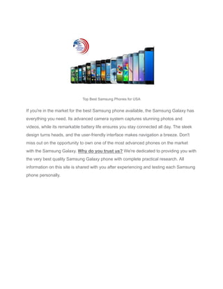 Top Best Samsung Phones for USA.pdf