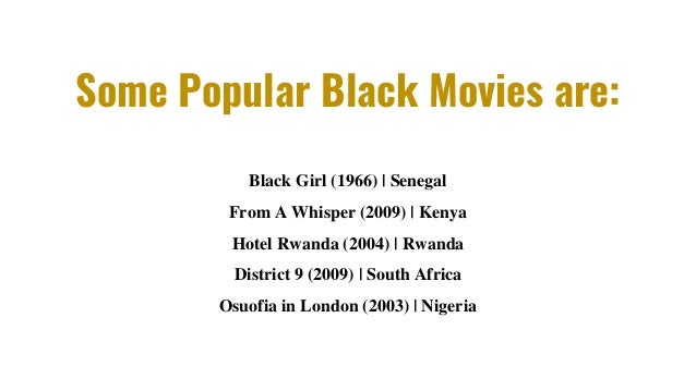 Top black movies | PPTX