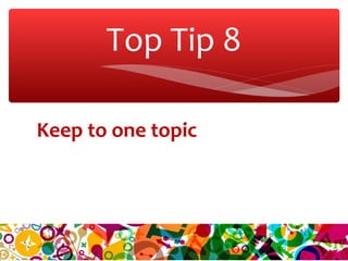 Top blog writing tips part 1 | PPT