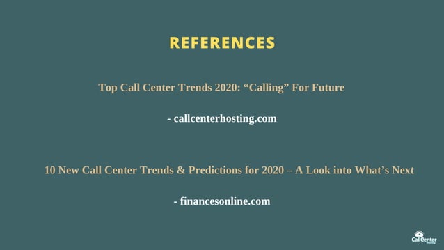 Top Call Center Trends For 2020 | PPT