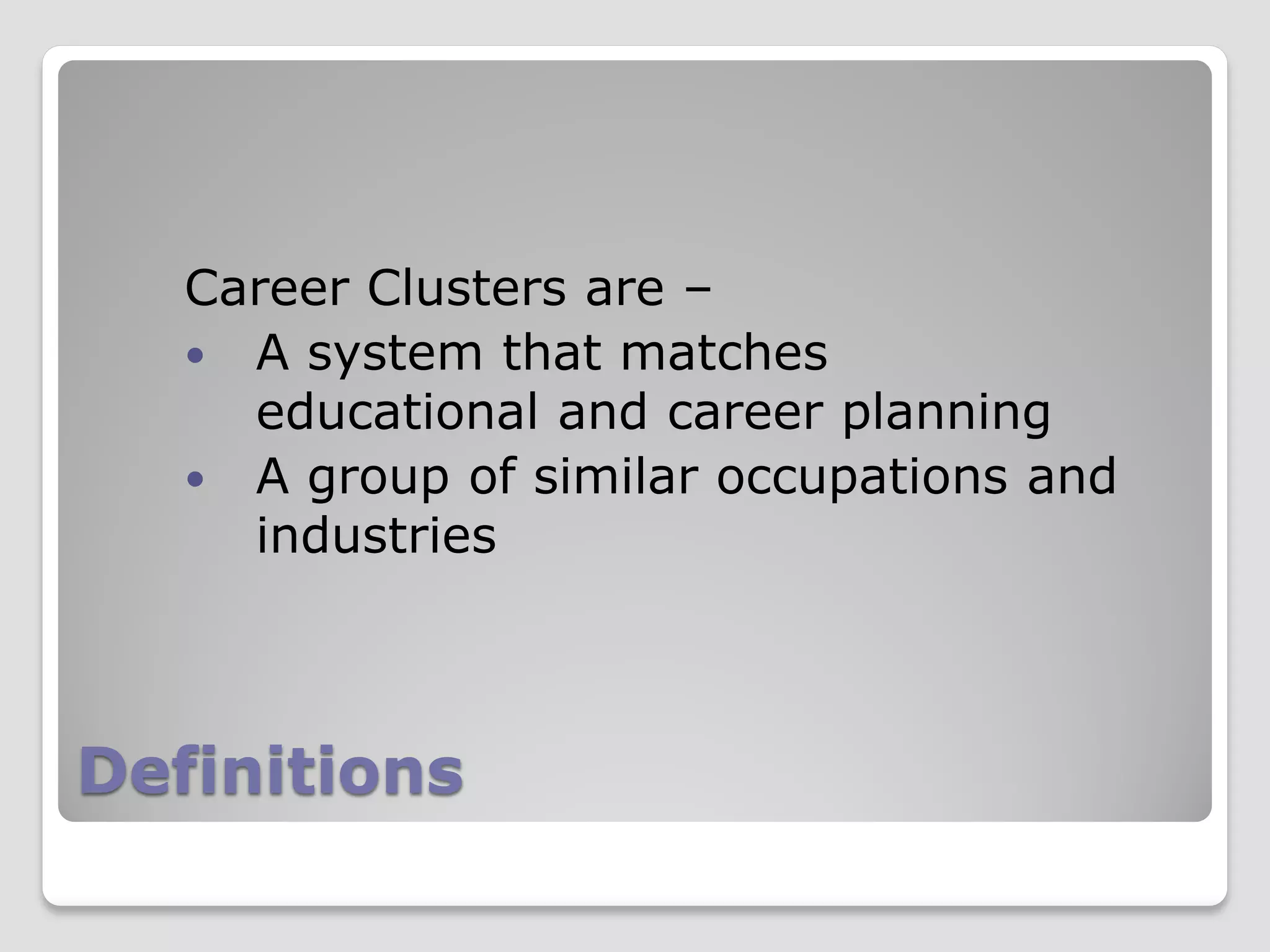 Top career cluster resources | PPT