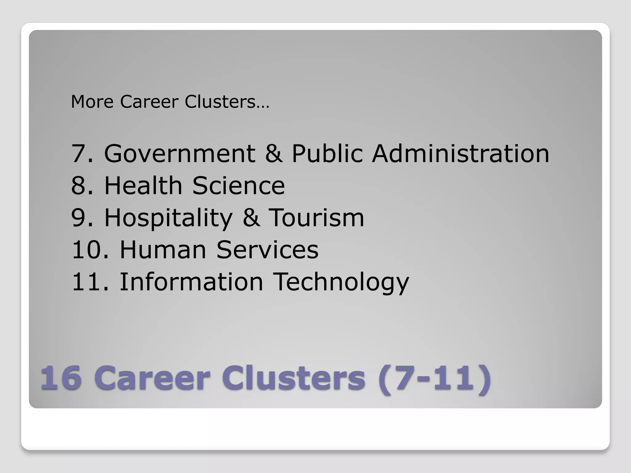 Top career cluster resources | PPT
