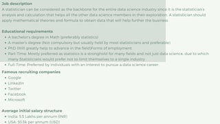 Top career opportunities in data science | PDF