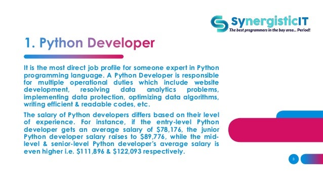 Top Career Options After Python Training Certifications | PPT