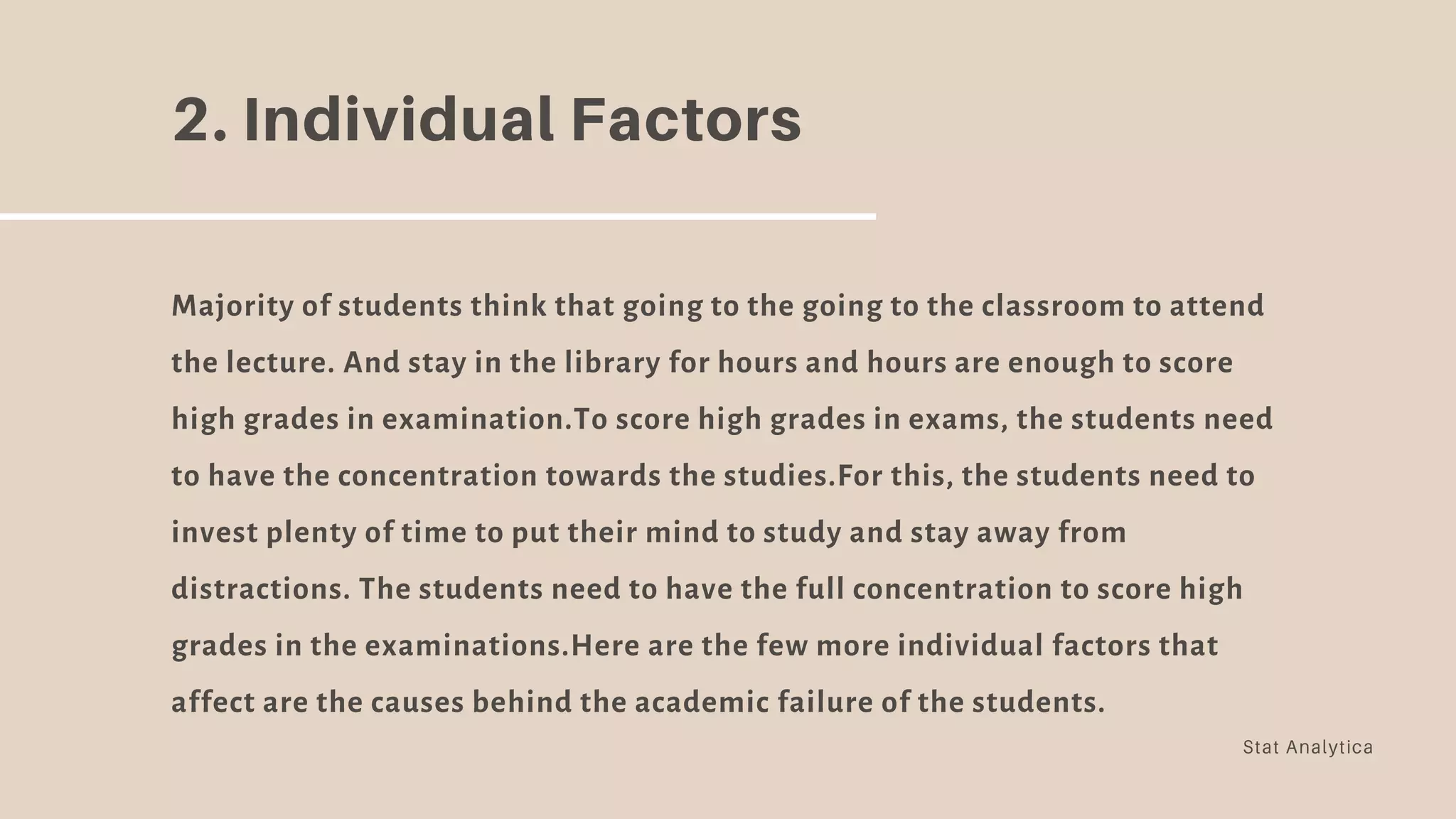 Top causes of academic failure among students | PPTX