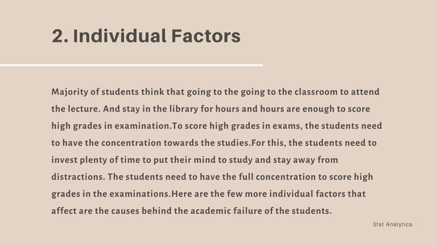 Top causes of academic failure among students | PPTX | Educational ...