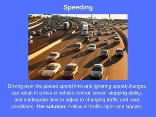 Top causes of traffic accidents | PPT