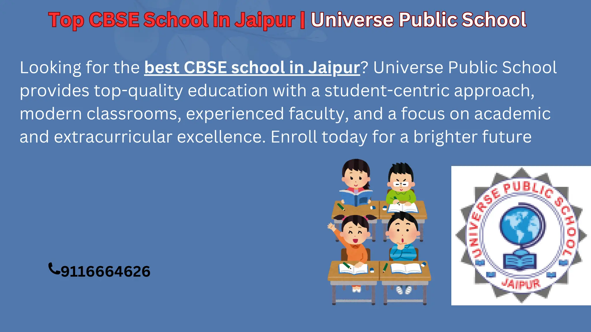Top Cbse School In Jaipur Universe Public School Ppt