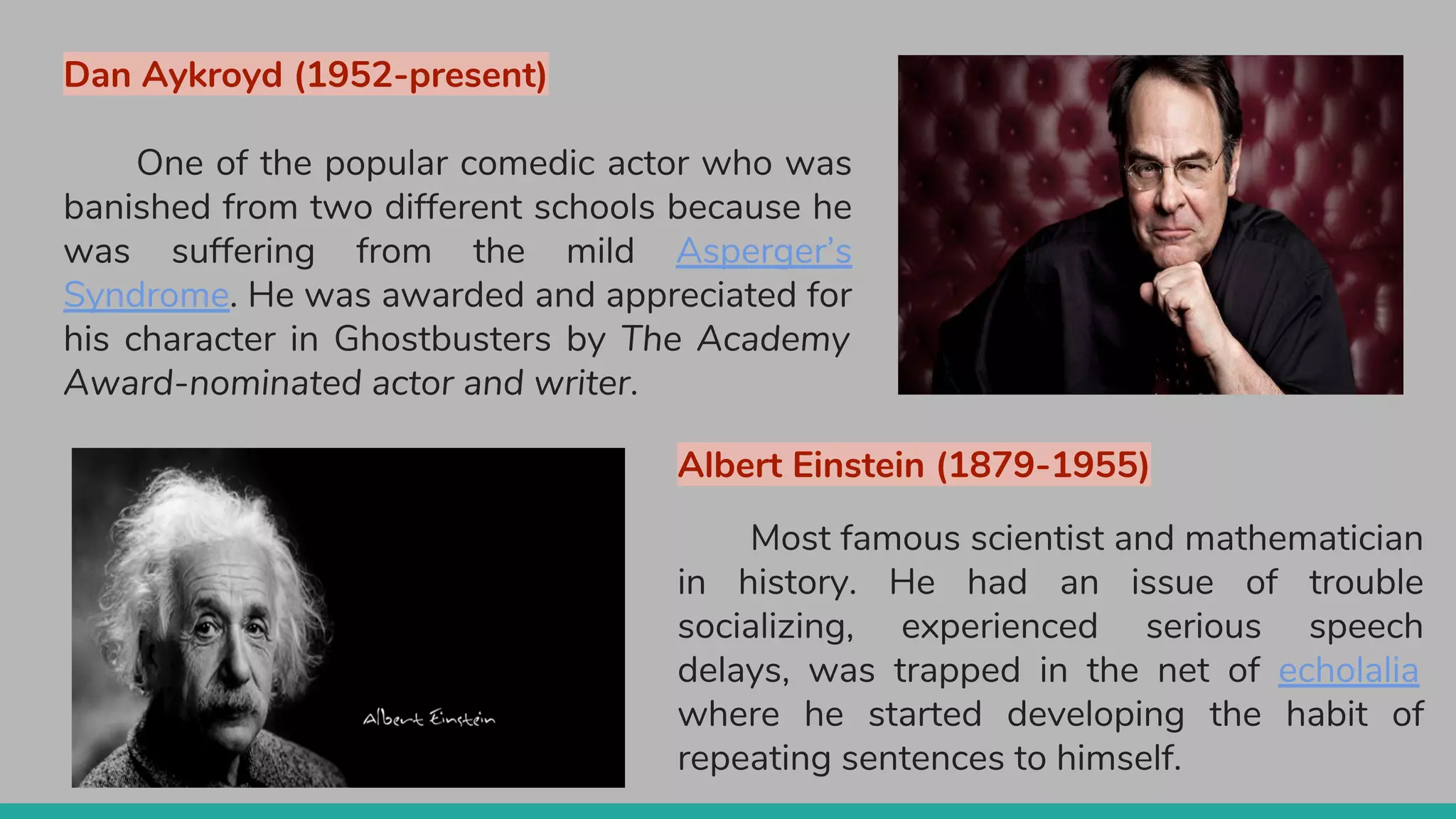 Top celebrities with autism who became an inspiration for all | PDF