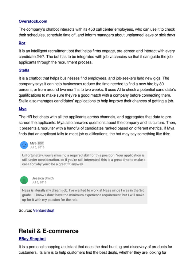 50 of the best chatbot use cases [Case studies Included] | PDF