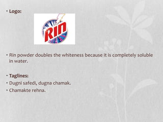 washing powder brands in india | PPTX