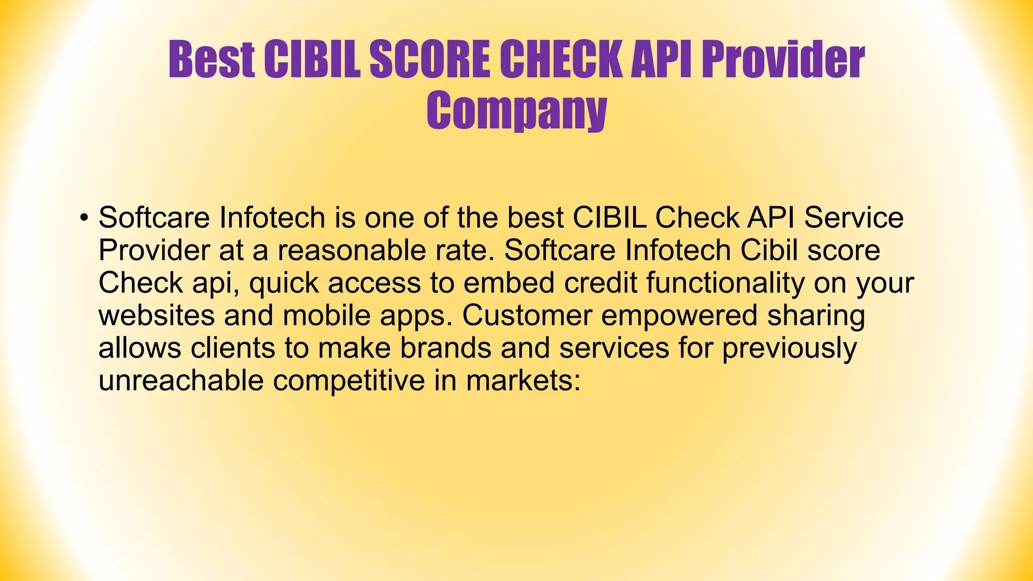 Top Cibil Score Check API Service Provider.pptx