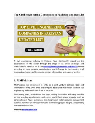 Top Civil Engineering Companies in Pakistan.pdf