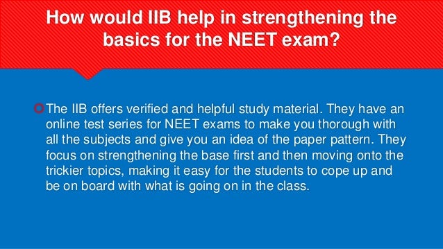 Top Coaching Institute for NEET– Ideal Institute of Biology | PPT