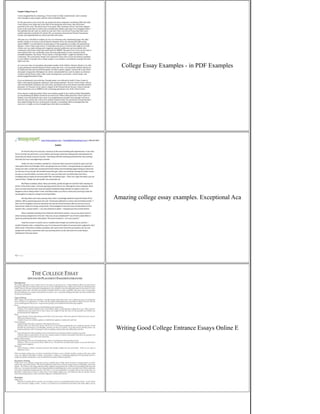 Top College Essays | PDF
