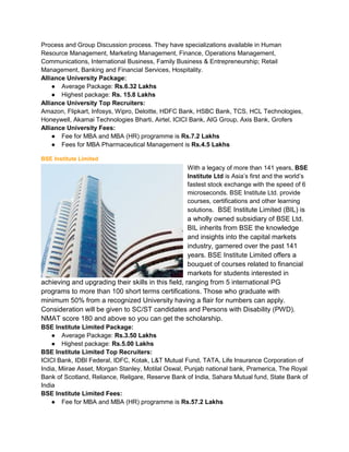 Top colleges through nmat | PDF