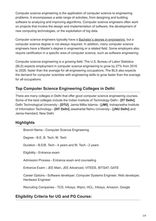 Top Computer Science Engineering Colleges in Delhi NCR - Vidhyam ...
