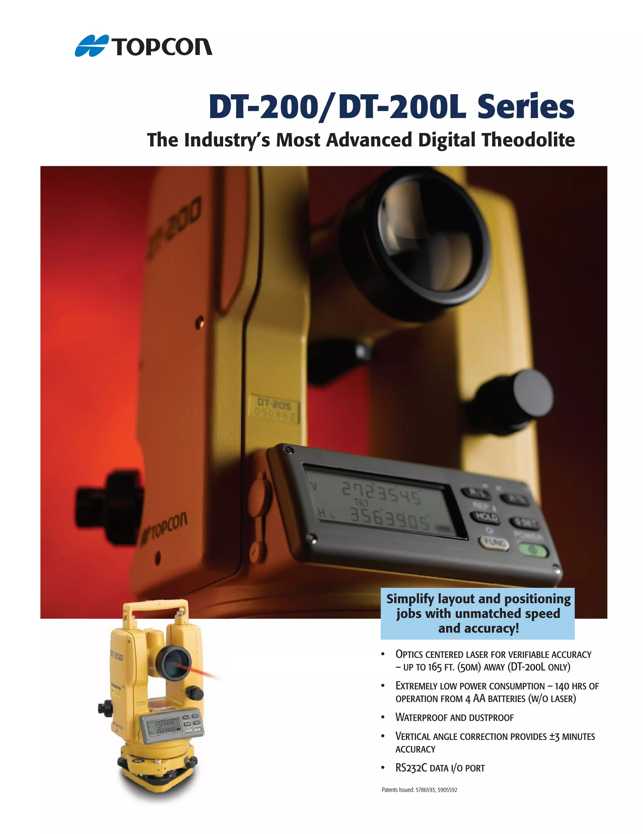 Topcon dt 200 | PDF