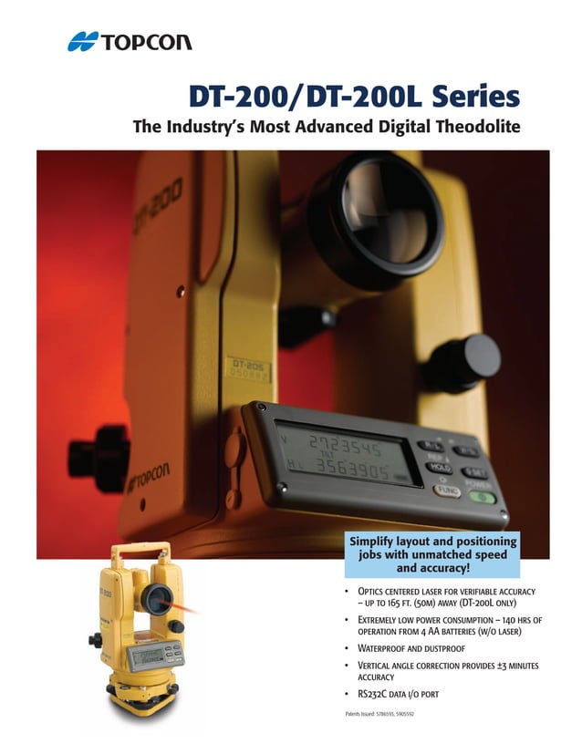 Topcon dt 200 | PDF
