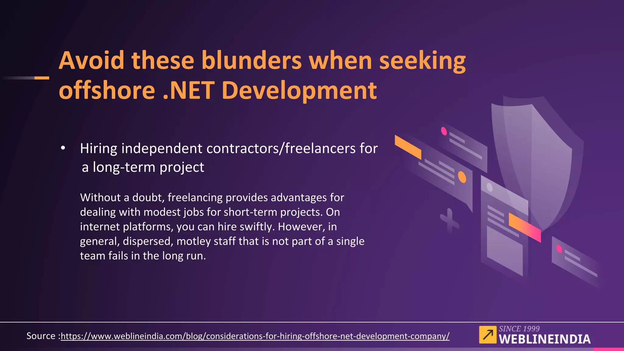 Hiring an Offshore .NET Development Company | Key Considerations | PPT