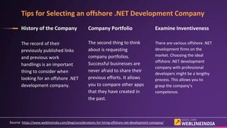 Hiring an Offshore .NET Development Company | Key Considerations | PPT