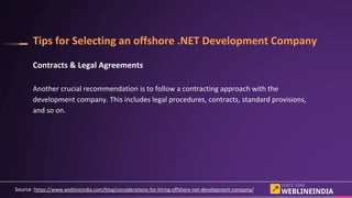 Hiring an Offshore .NET Development Company | Key Considerations | PPT