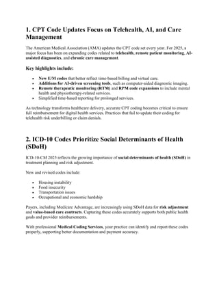 Top CPT and ICD-10 Medical Coding Trends to Know in 2025 | PDF