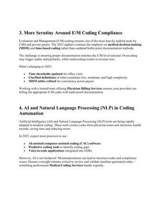 Top CPT and ICD-10 Medical Coding Trends to Know in 2025 | PDF