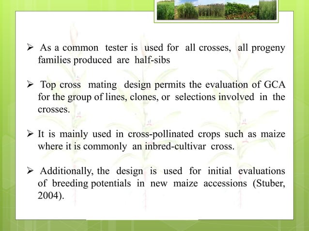 TOP CROSS MATING DESIGN.pptx | Gardening | Home & Garden
